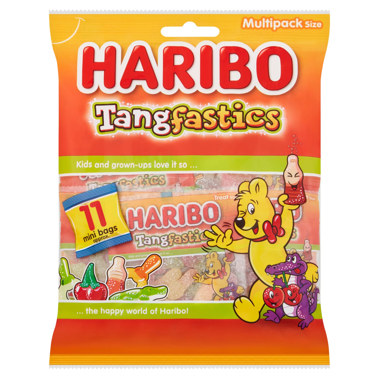 Haribo Tangfastics Multipack 11 Mini Bags 176g | Home Bargains