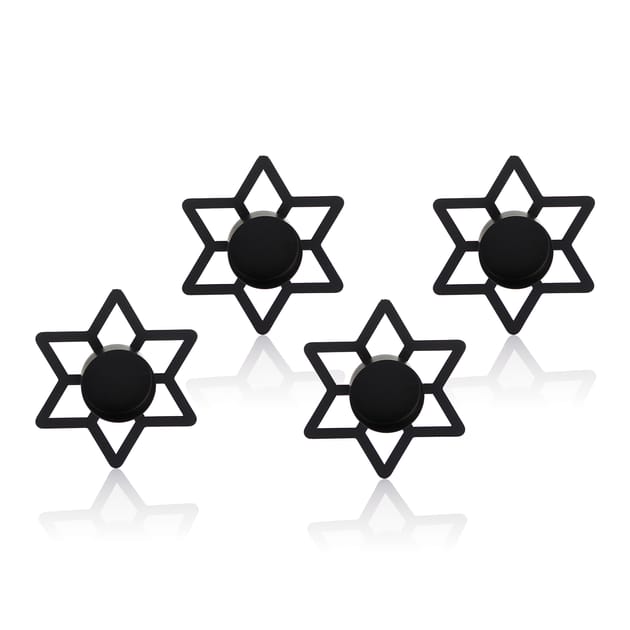 Nordic Spirit Star Shaped Tealight Holder x4 | Home Bargains