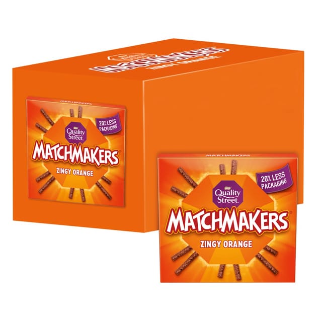 Quality Street Matchmakers Zingy Orange 120g x10 | Home Bargains