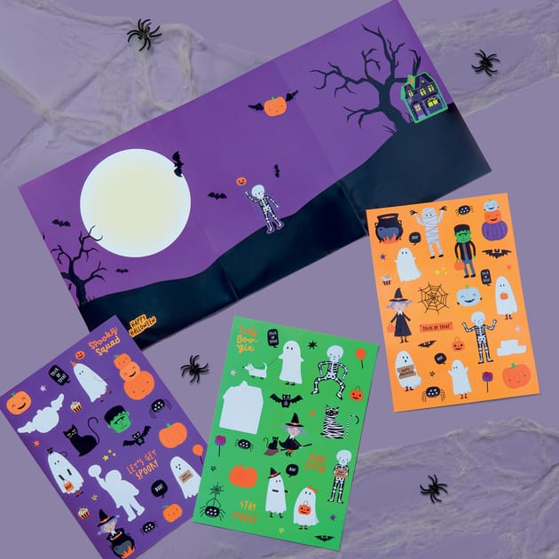 Hallow Scream Reusable Stickers And Scene | Home Bargains