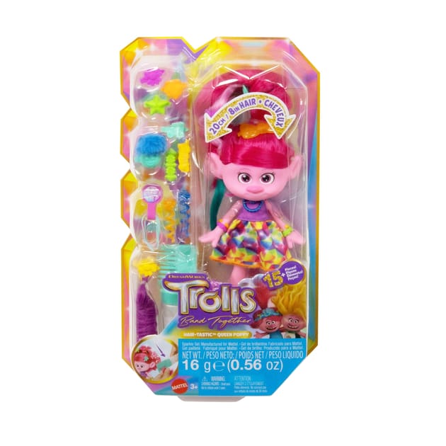 Trolls Hair-Tastic Queen Poppy Fashion Doll | Home Bargains
