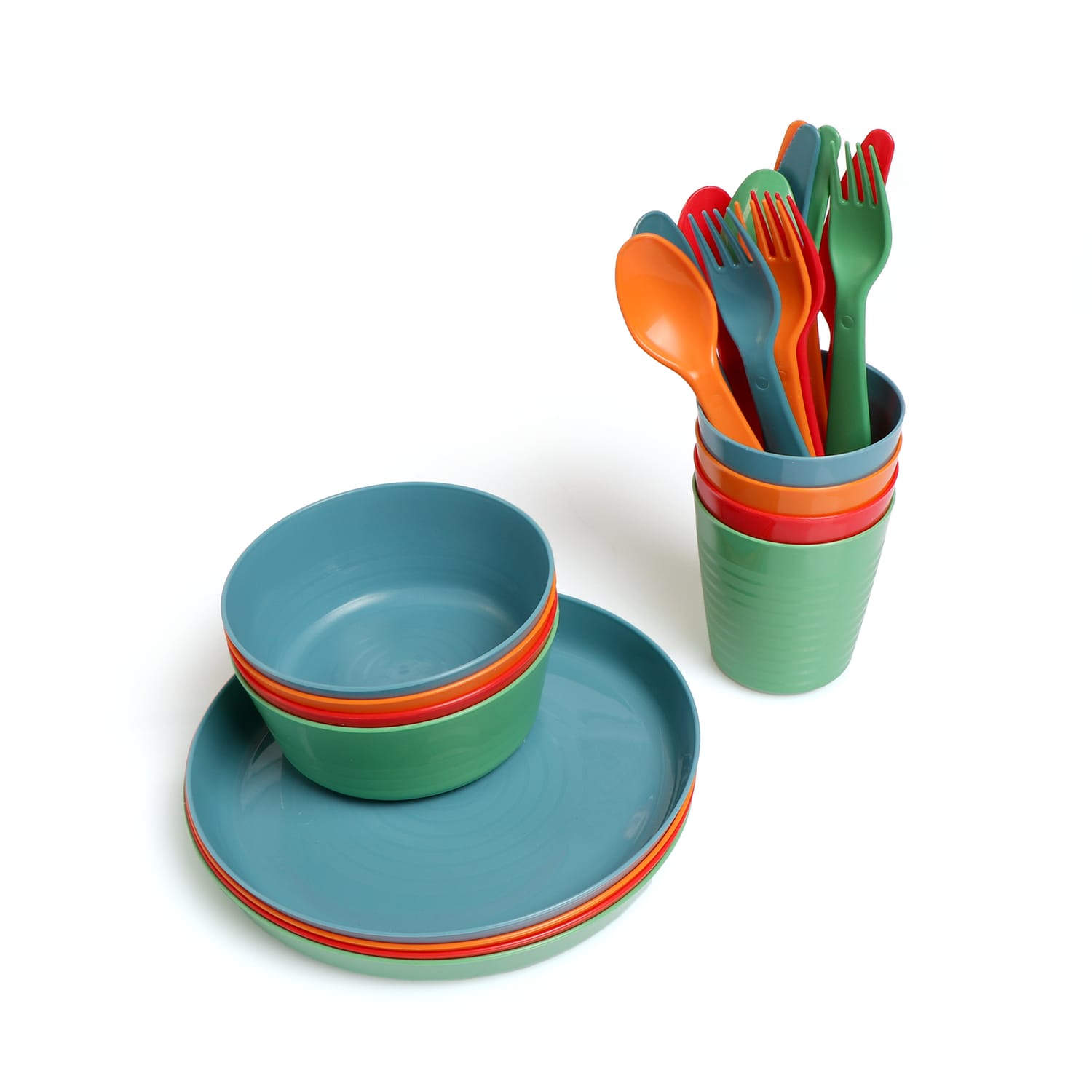 Everyday Essentials Picnicware - Bright | Home Bargains