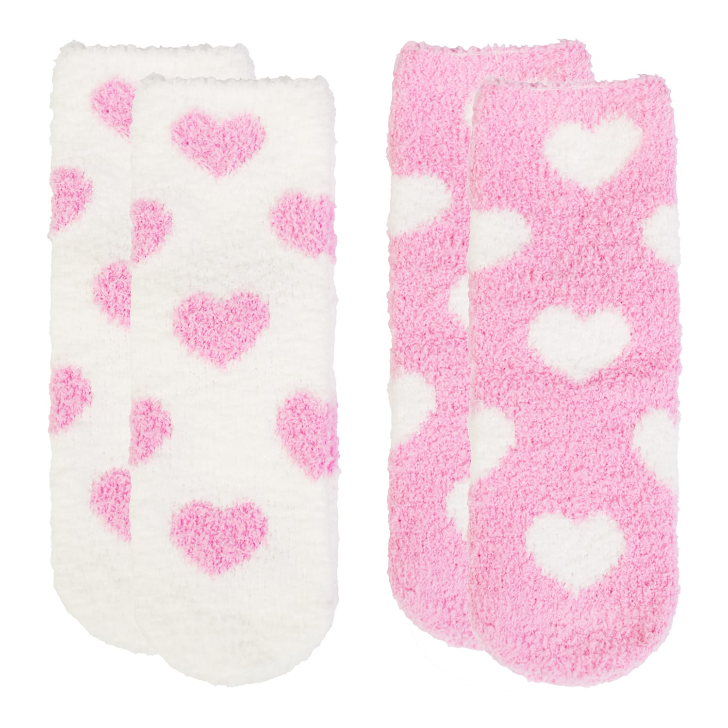 Originals Winter Kids Pink Cosy Socks 2 Pack | Home Bargains