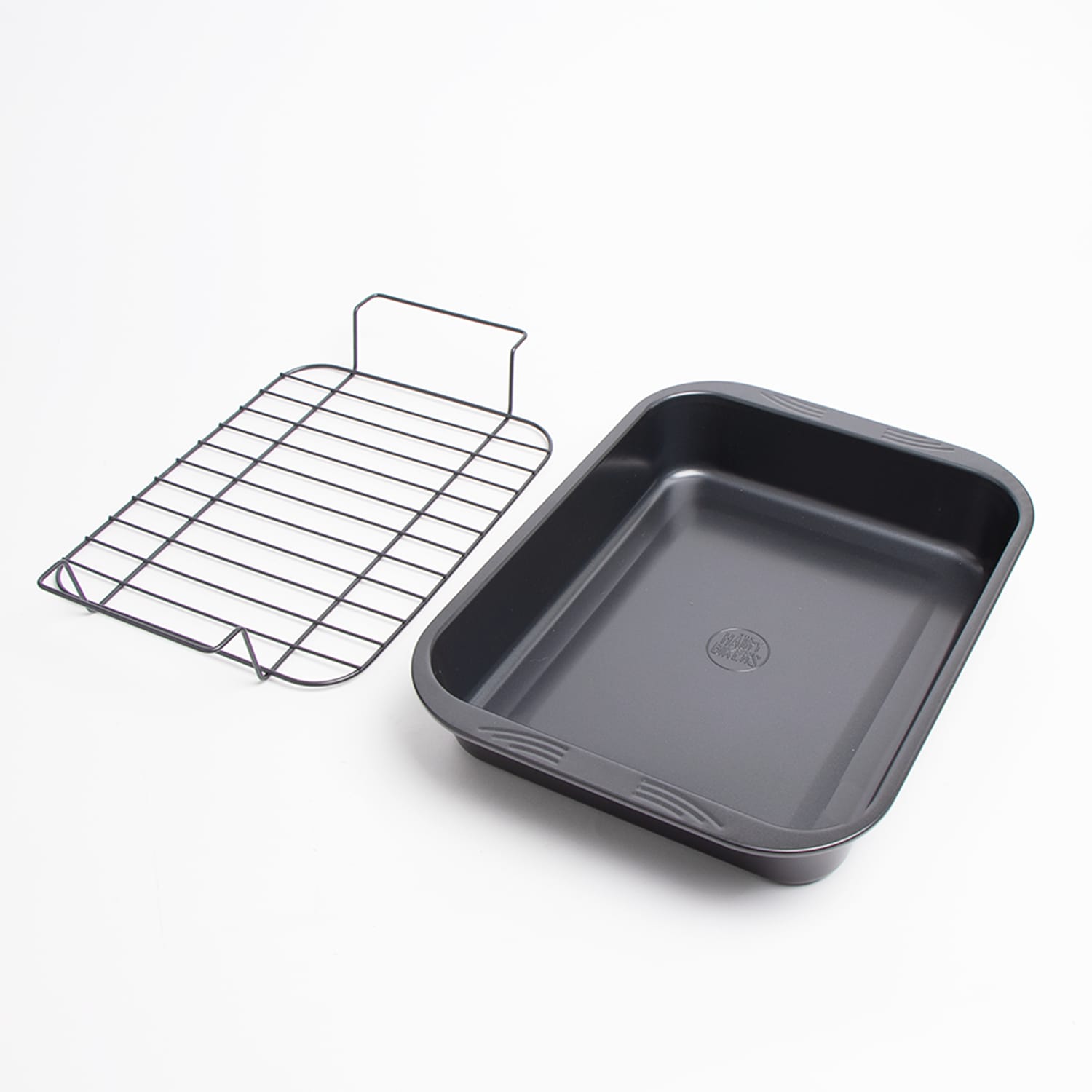 The Hairy Bikers Non-Stick Roasting Tray With Rack Large | Home Bargains