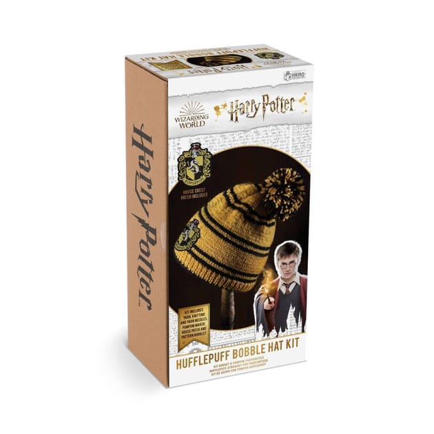 Harry Potter Hufflepuff Bobble Hat Kit | Home Bargains