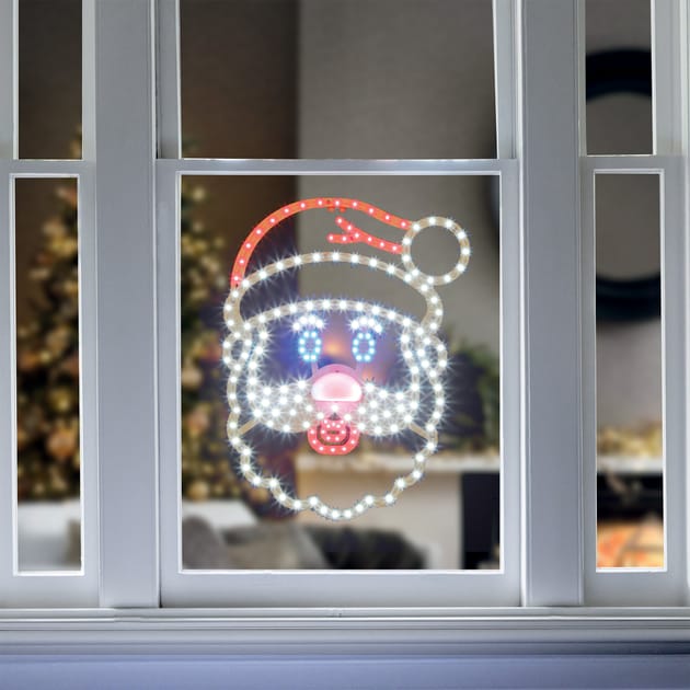 Prestige Mains Operated LED Twinkle Window Decoration 30cm - Santa ...