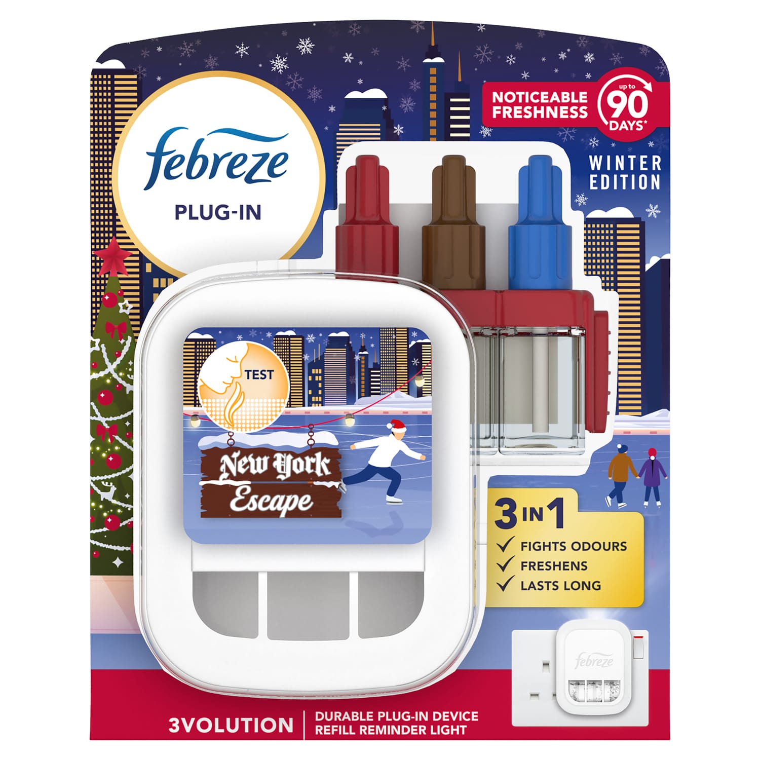 Febreze 3Volution Air Freshener Plug In Starter Kit New York Escape ...