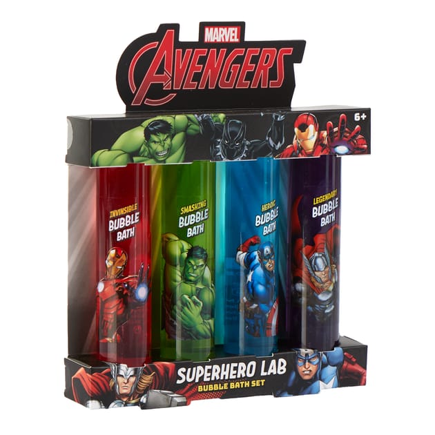 Marvel Avengers Superhero Serum Bubble Bath Set | Home Bargains