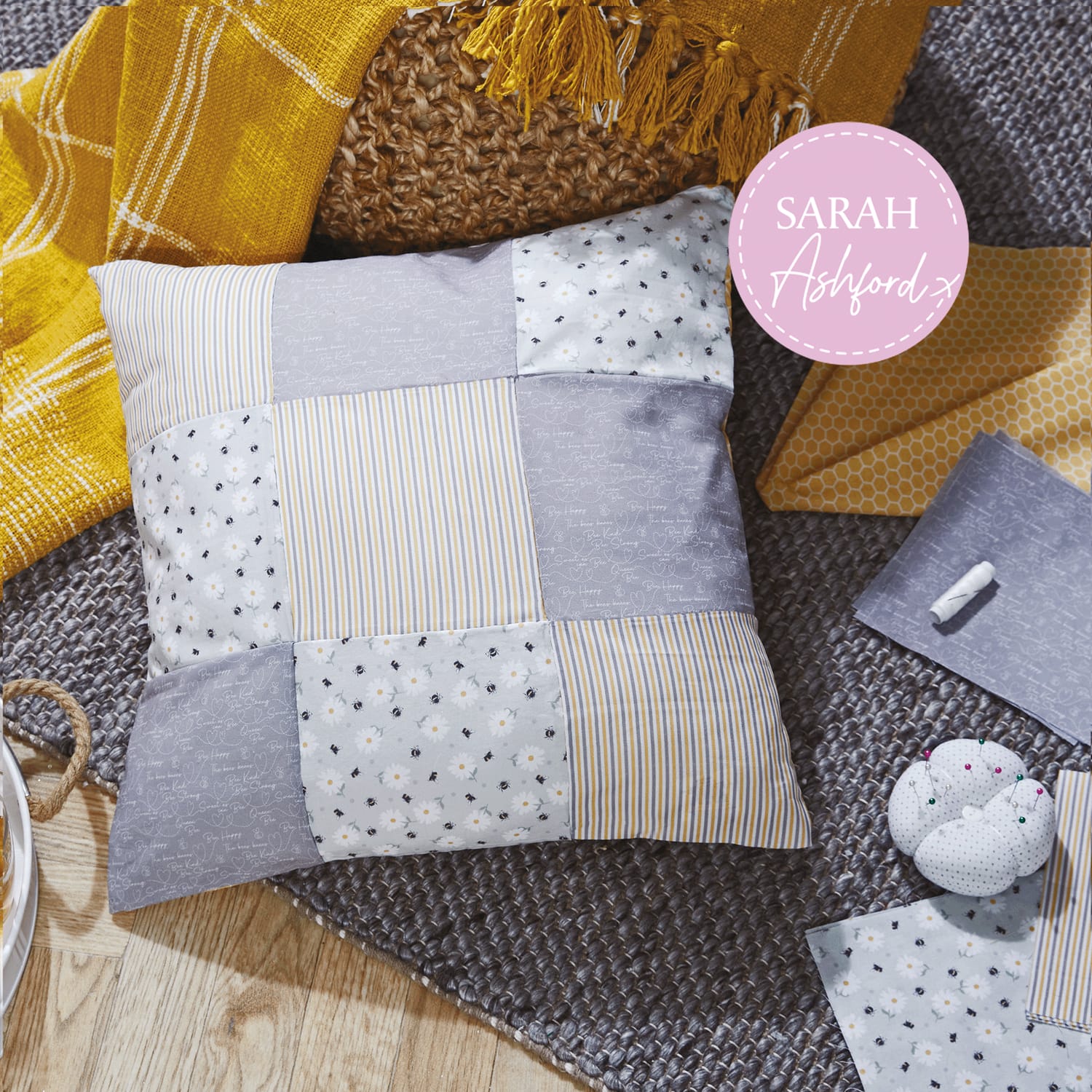 Sarah Ashford Make Your Own Patchwork Kit | Home Bargains