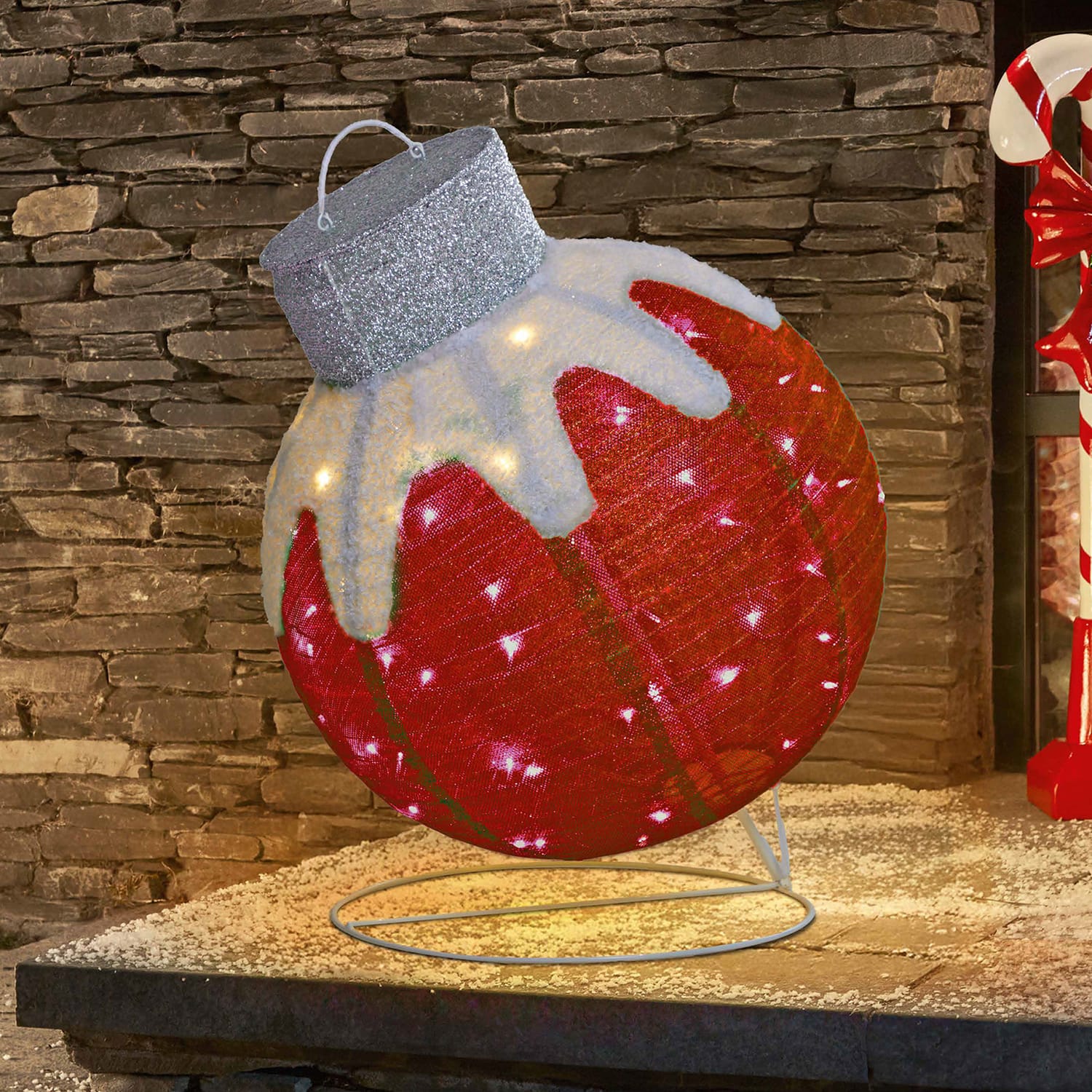 Prestige Mains Operated LED Collapsible Bauble Light 62cm | Home Bargains