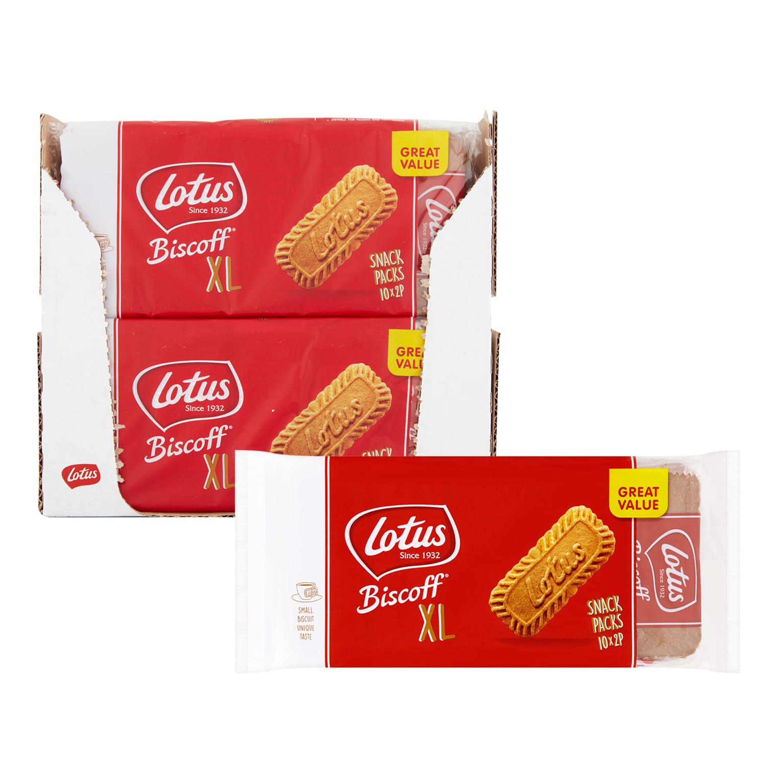 Lotus Biscoff XL Biscuit 250g x12 | Home Bargains