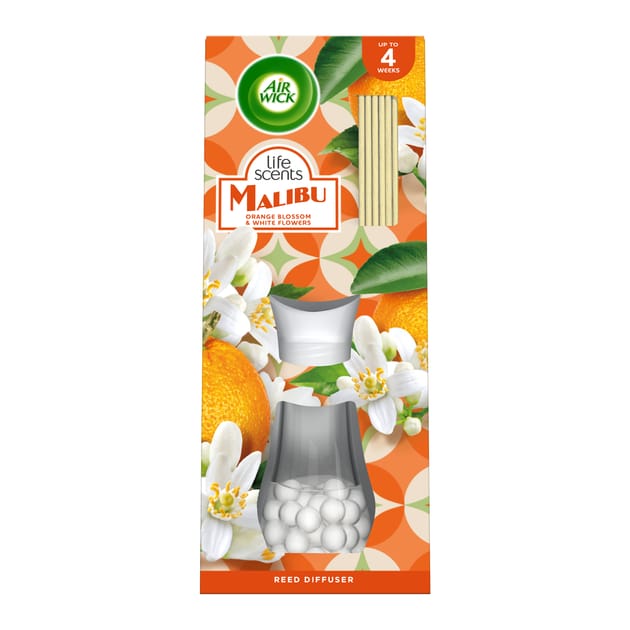 Air Wick Malibu Essential Oils Reeds Diffuser 25ml | Home Bargains