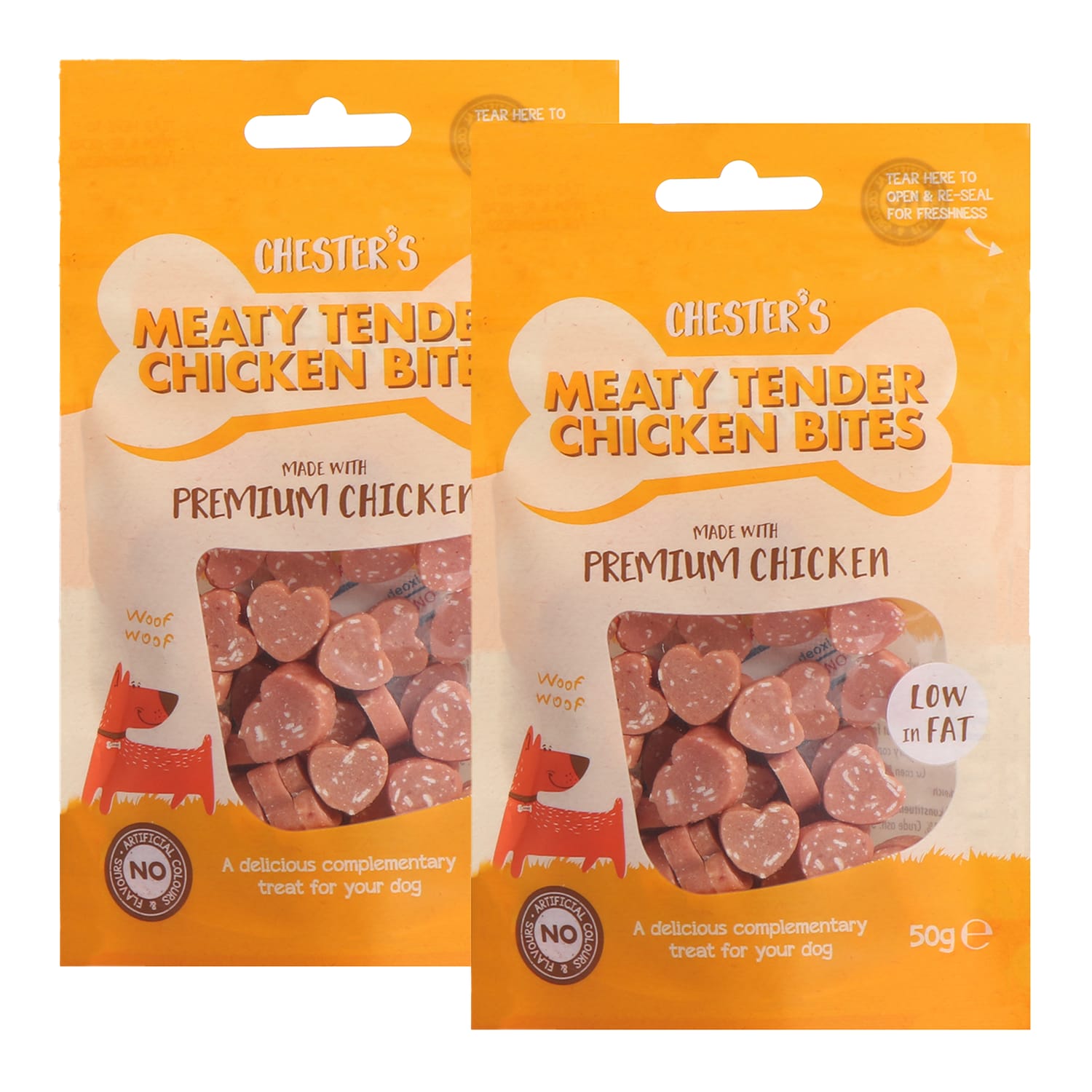 Chester's Meaty Tender Chicken Bites 50g x2 | Home Bargains