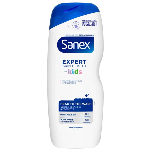 Sanex Expert Skin Health Head to Toe Body Wash for Kids 570ml | Home ...
