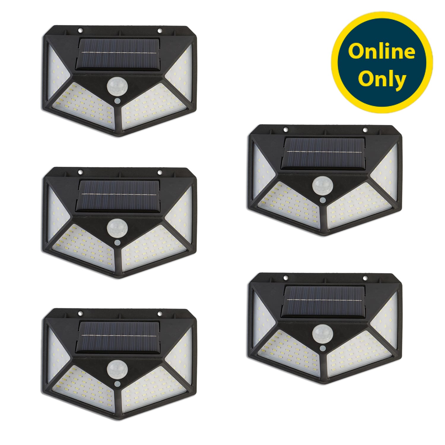 Firefly Motion Sensor Security Solar Lights 5 Pack | Home Bargains