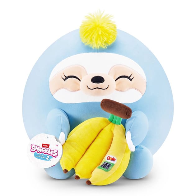 Snackles 14" Plush - Sloth & Banana | Home Bargains