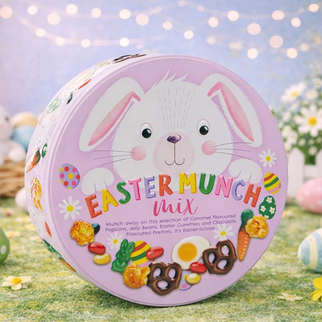 Easter Munch Mix Filled Tin 320g | Home Bargains