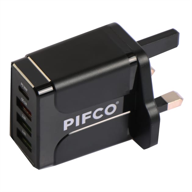 Pifco Fast Charge 4 Port USB Plug | Home Bargains