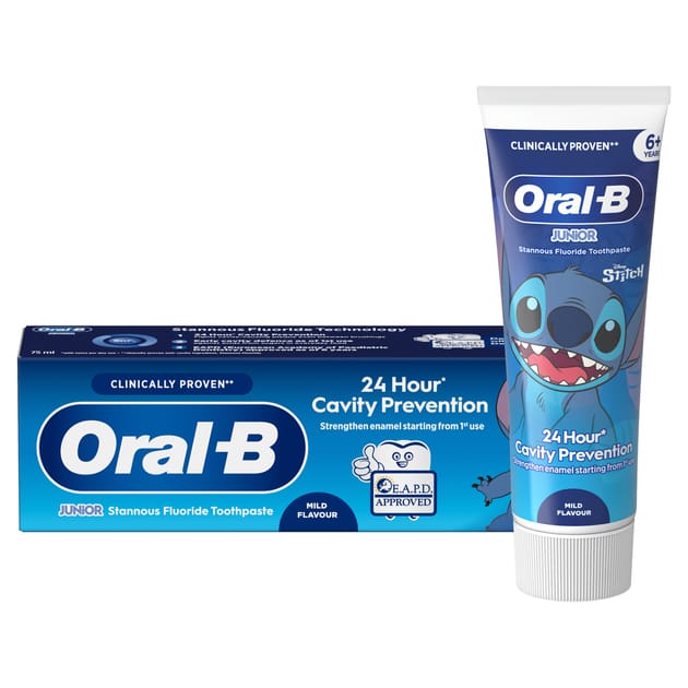 Oral-B Pro Junior 6+ Years Stitch Toothpaste 75ml | Home Bargains