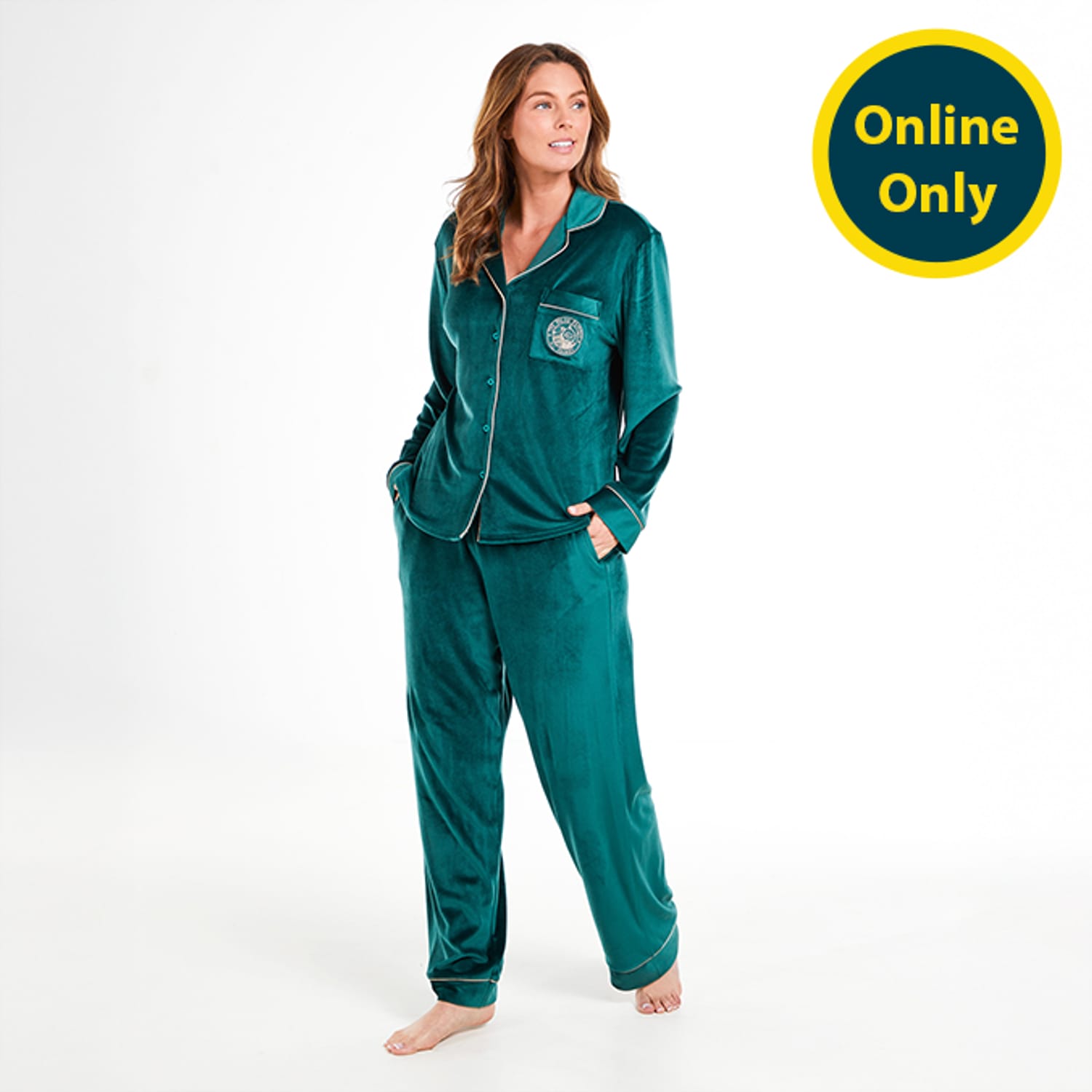 The Polar Express Ladies Pyjamas Green | Home Bargains