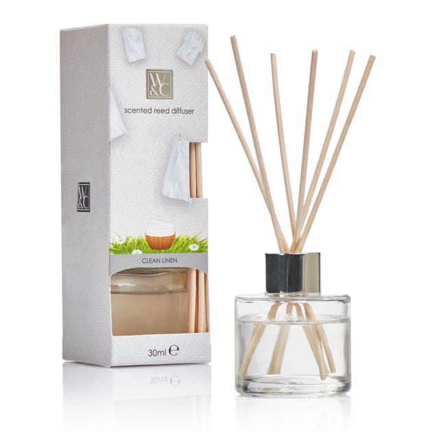 Wickford & Co Scented Reed Diffuser 30ml - Clean Linen | Home Bargains