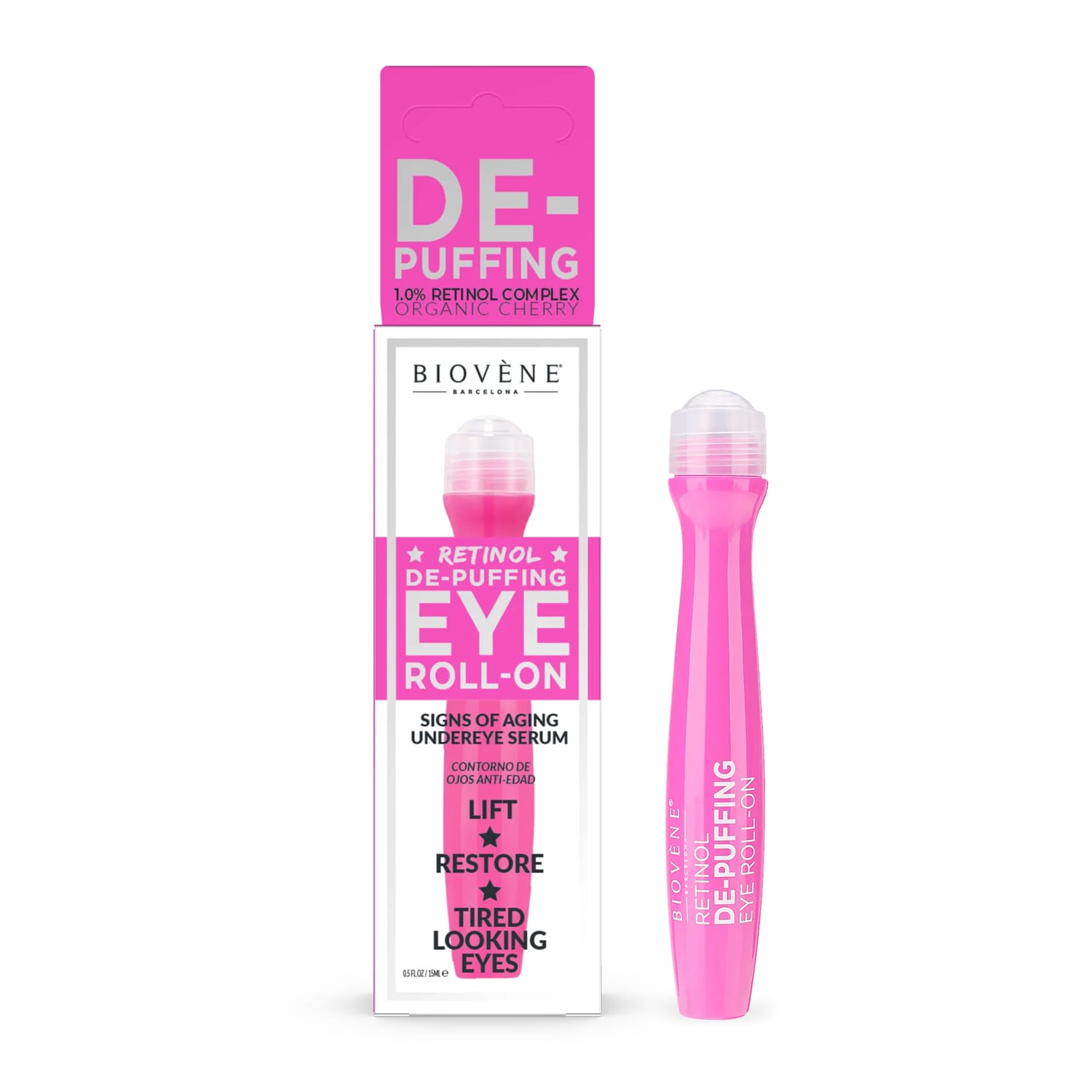 Biovene Retinol De-puffing Eye Roller | Home Bargains