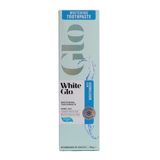 White Glo Whitening Toothpaste 205g - Ultra Fresh | Home Bargains