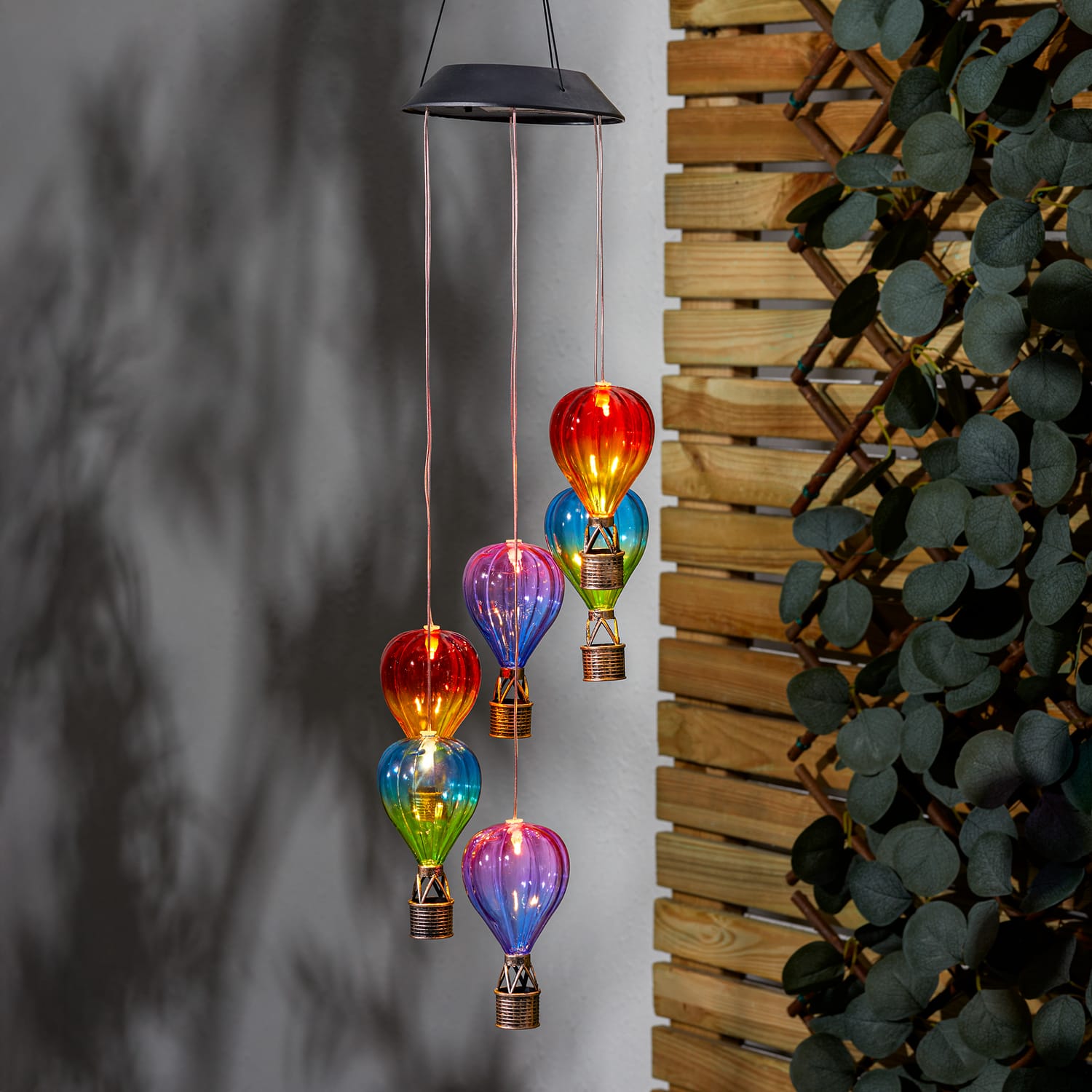 Firefly Solar Light Co Hot Air Balloon Mobile Solar Lights | Home Bargains