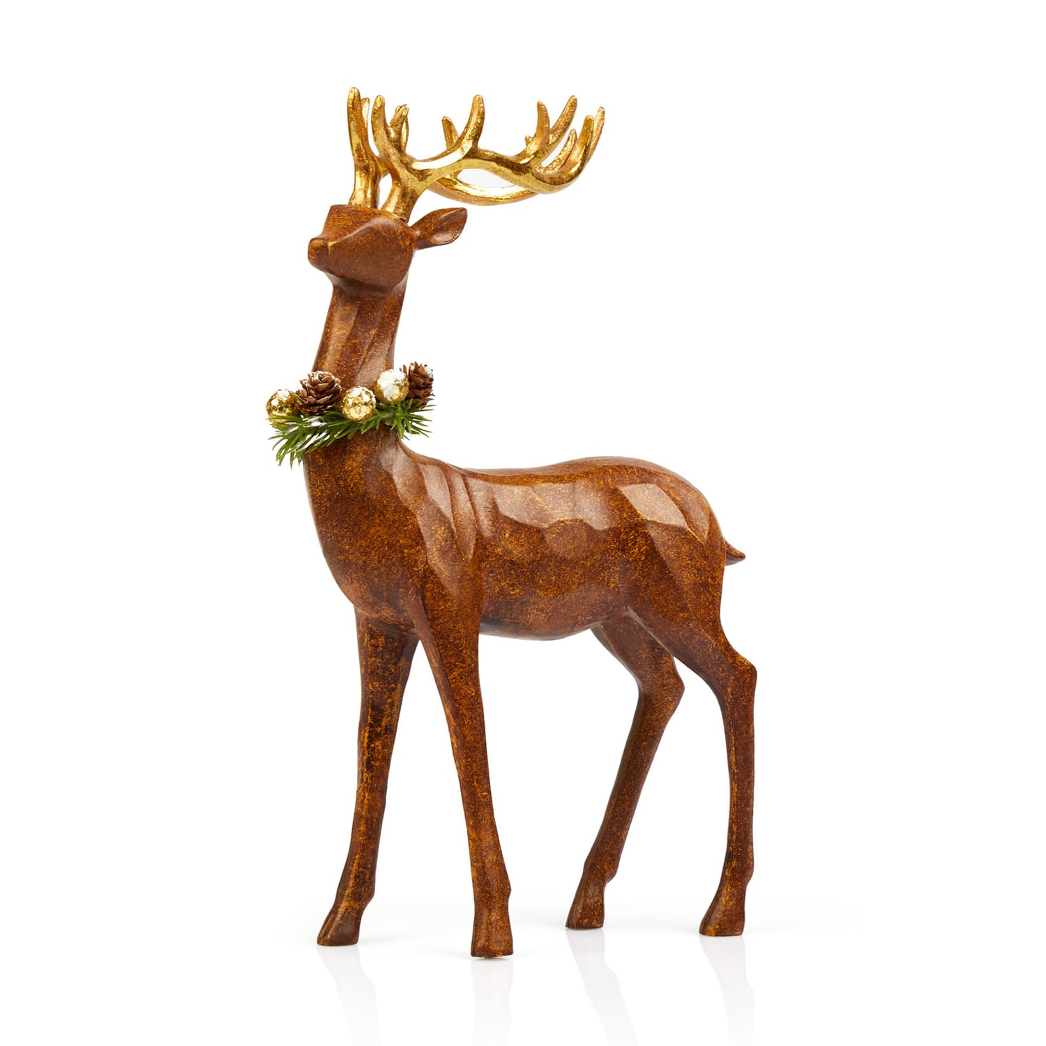 Winter Luxe Large Stag Decoration | Home Bargains