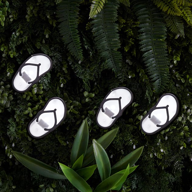 Firefly Solar Light Co LED Solar Lights 4 Pack - Flip Flop | Home Bargains