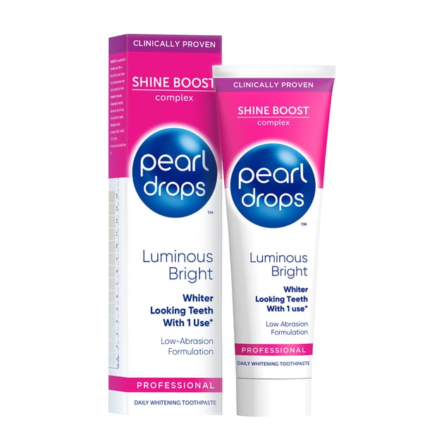 Pearl Drops Luminous Bright Professional Daily Whitening Toothpaste ...