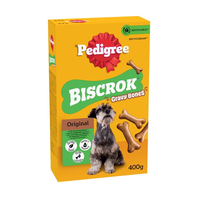Pedigree Biscrok Gravy Bones Original 400g | Home Bargains