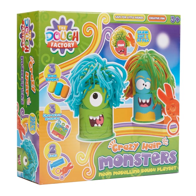 The Dough Factory - Crazy Hair Monsters | Home Bargains