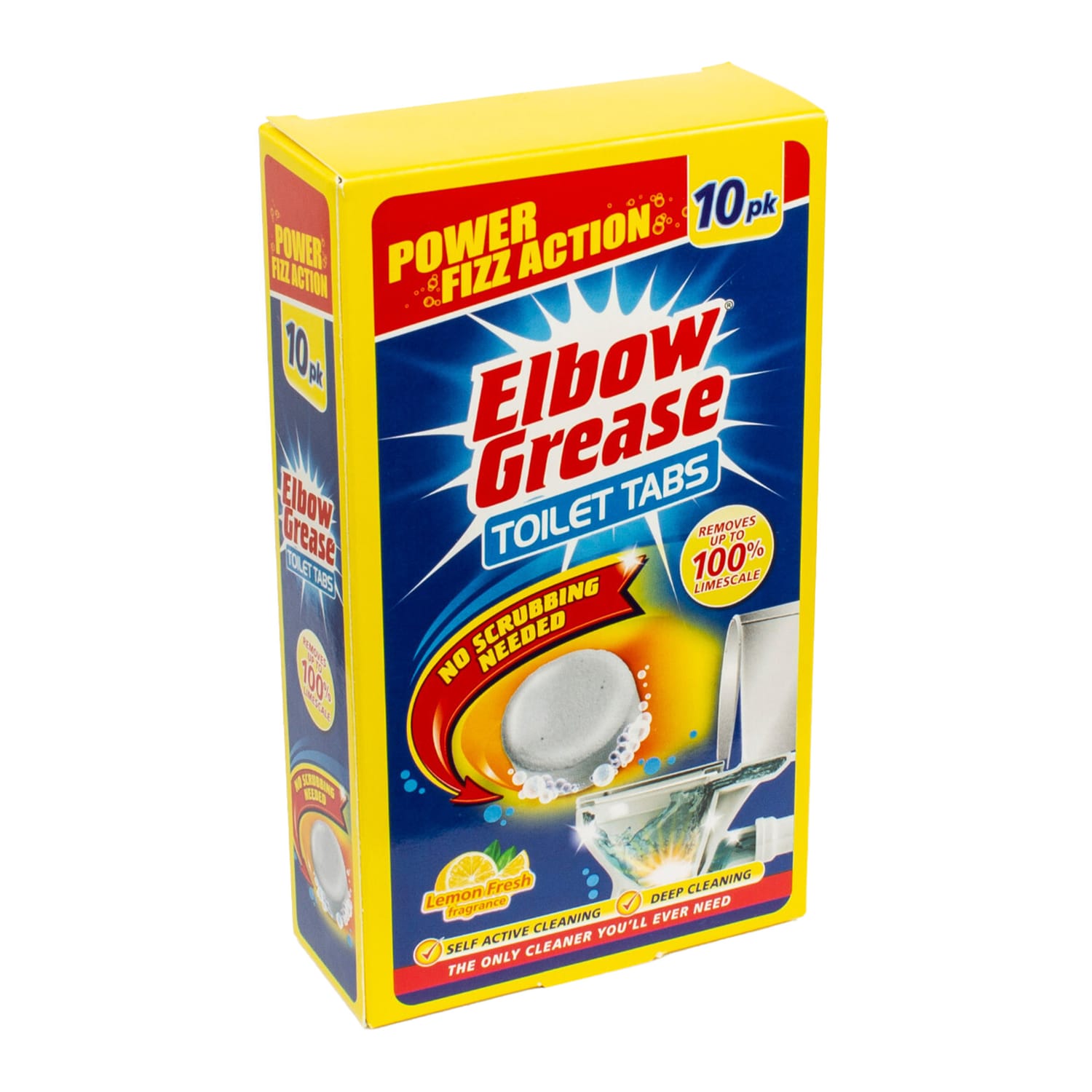 Elbow Grease Toilet Tabs 8 Pack - Lemon Fresh | Home Bargains