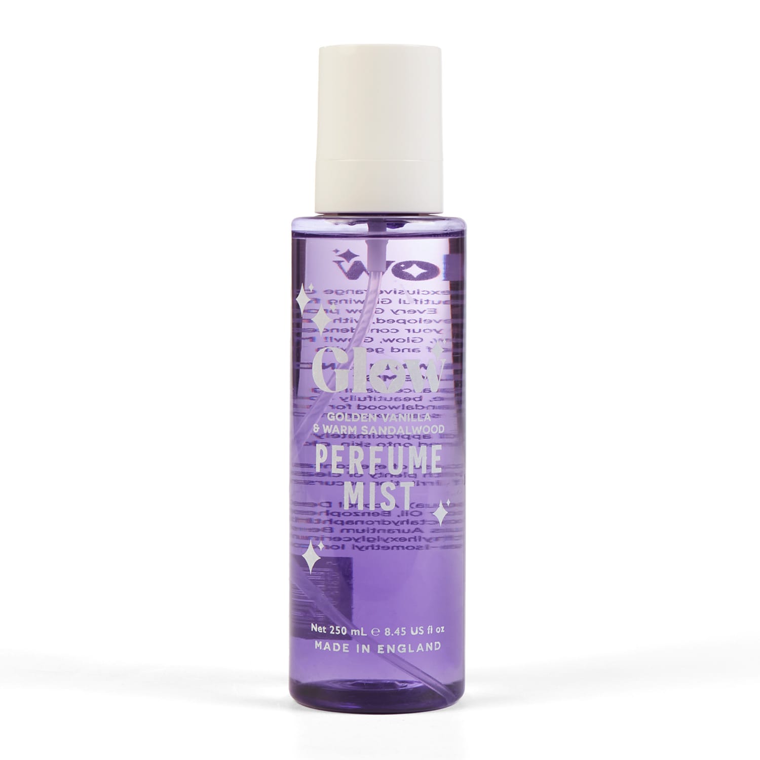Glow Perfume Mist 250ml - Golden Vanilla & Warm Sandalwood | Home Bargains