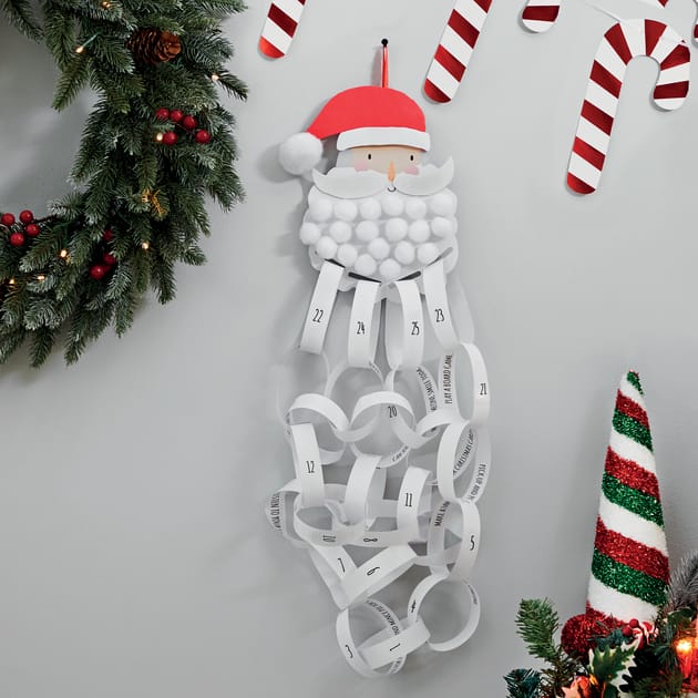 Sleigh Bells Make Your Own Paper Chain Countdown | Home Bargains