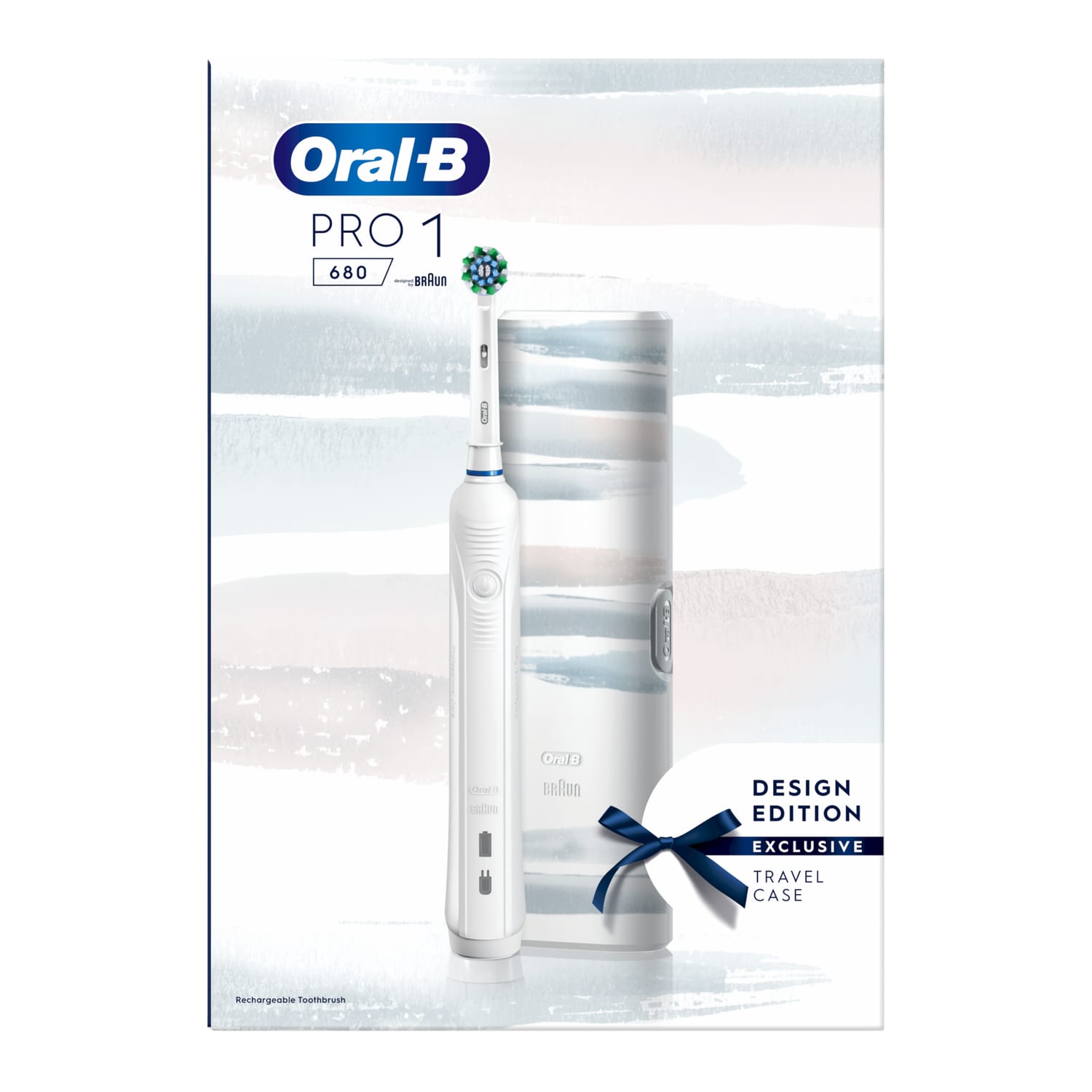 Oral-B Pro 1 White Electric Toothbrush | Home Bargains