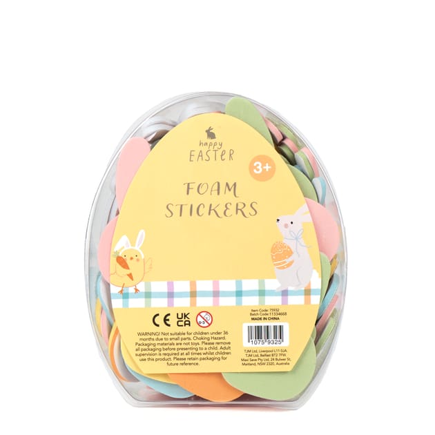 Happy Easter Foam Stickers | Home Bargains