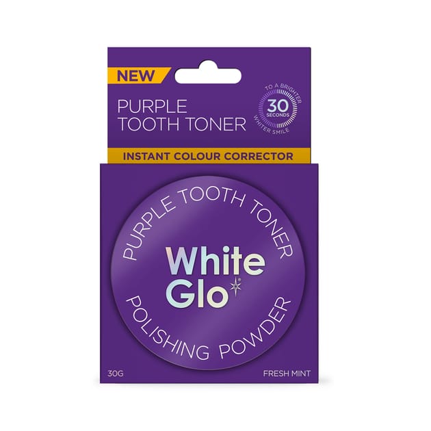 White Glo Purple Whitening Toner Powder | Home Bargains