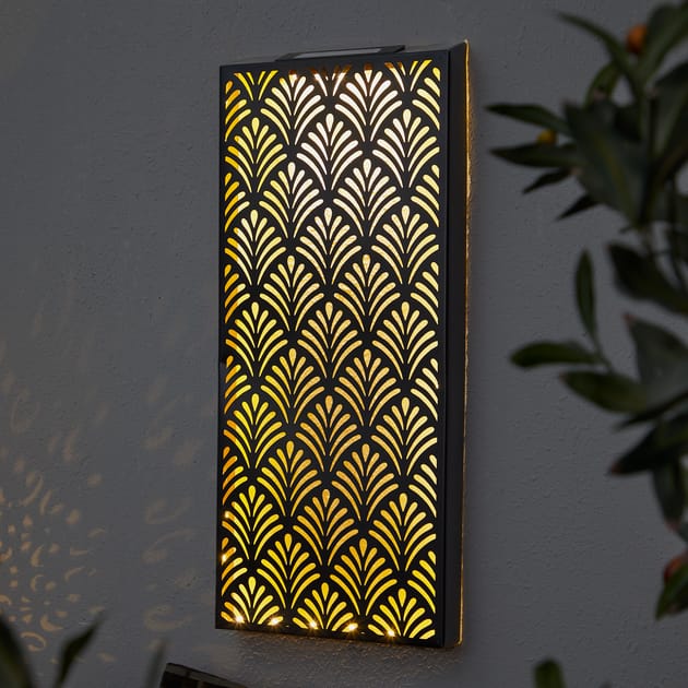 Firefly Solar Light Co. Metal Wall Art Solar Light - XL | Home Bargains