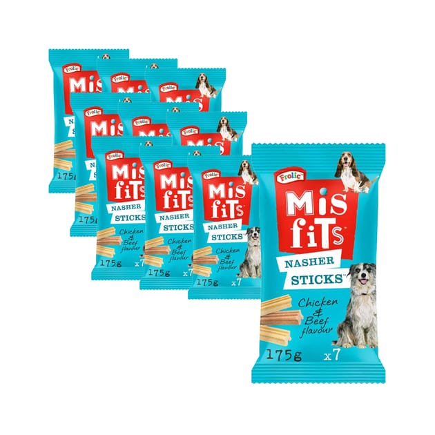 Misfits Nasher Sticks Chicken & Beef 10 x 175g Packs | Home Bargains