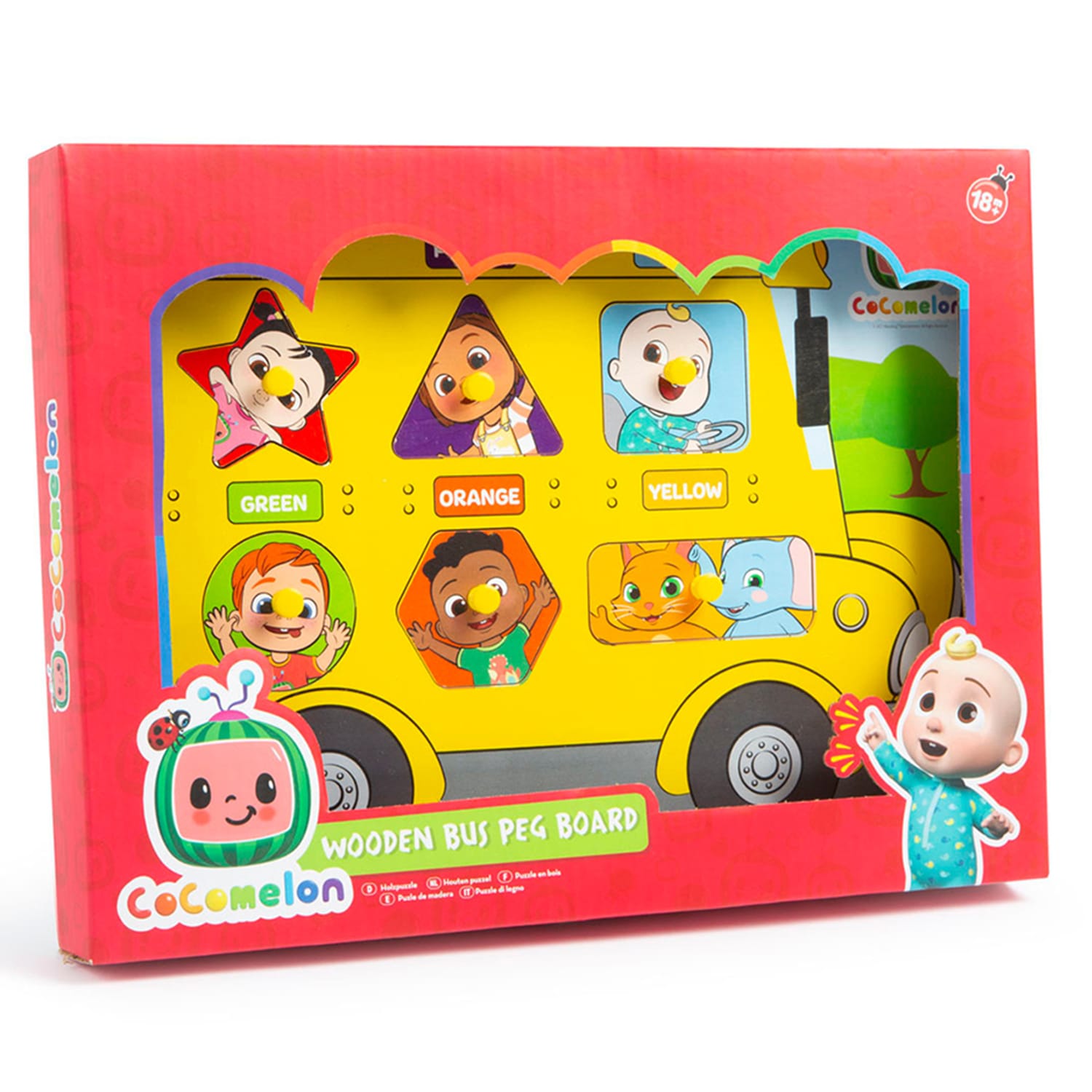 Cocomelon Wooden Peg Board | Home Bargains