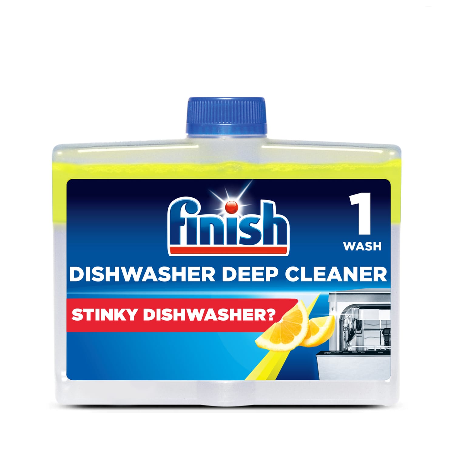 Finish Dishwasher Deep Cleaner Lemon 250ml | Home Bargains