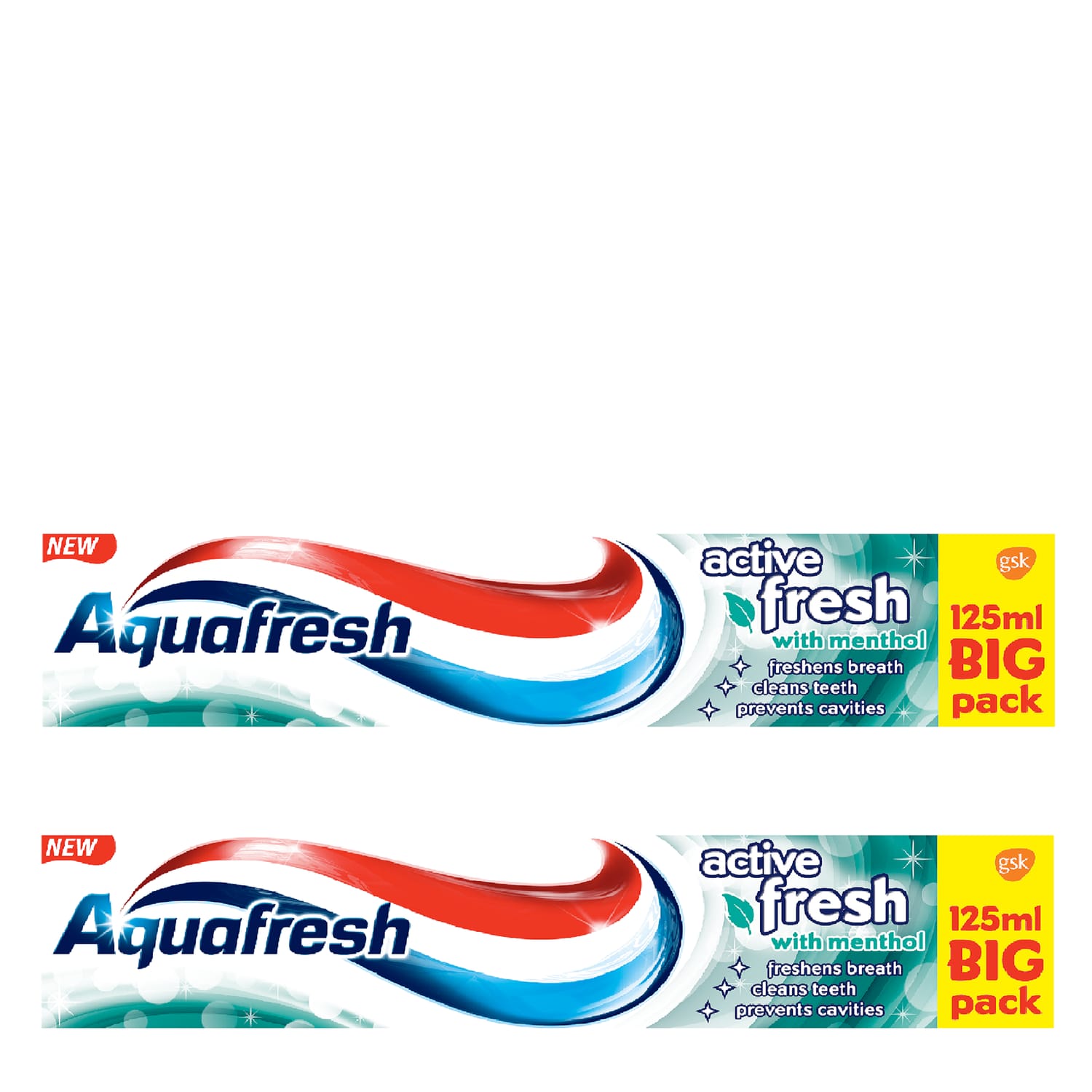 Aquafresh Toothpaste Active Fresh 125ml x2 | Home Bargains