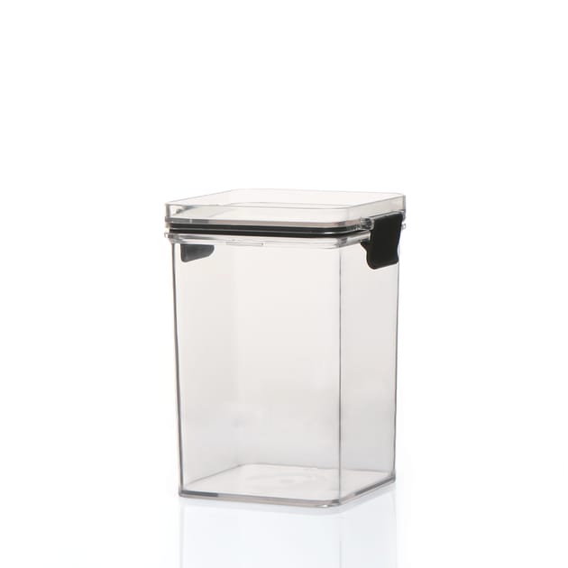Kitchen Black Clip Storage Container | Home Bargains