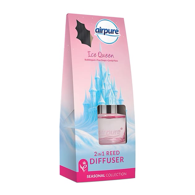 Airpure Reed & Bead Diffuser 2-in-1 30ml - Ice Queen | Home Bargains