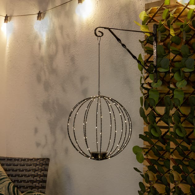 Firefly 3D Hanging Ball Solar Light | Home Bargains