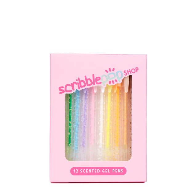 Scribble Pop Shop Scented Gel Pens 12 Pack | Home Bargains