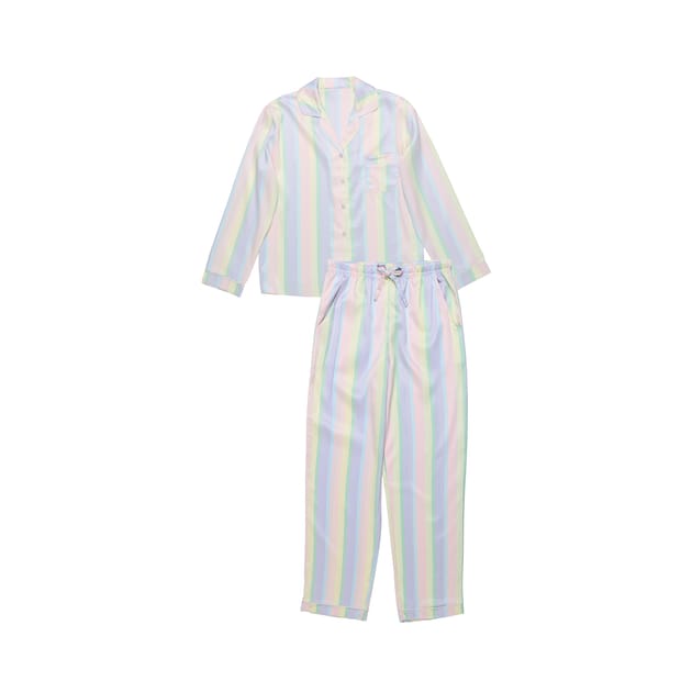 Originals Ladies Satin Stripe Pyjamas Set | Home Bargains