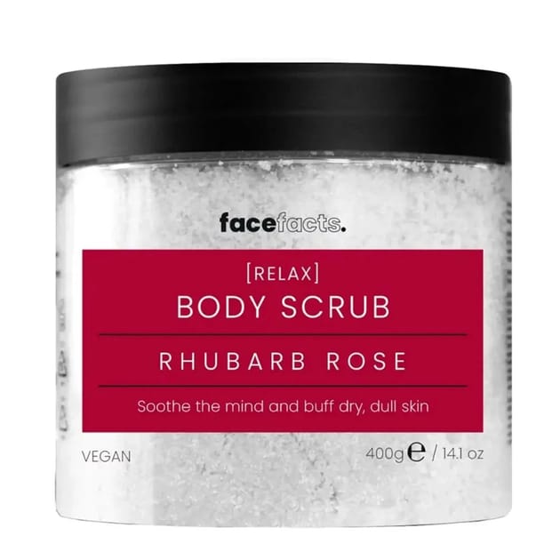 Face Facts Body Scrub Rhubarb Rose 400g | Home Bargains